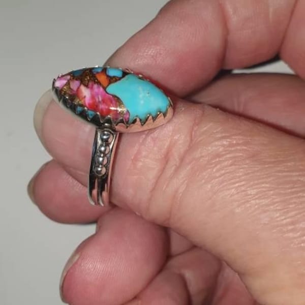 Hammered Spinner Ring, Two Tone Spinner Ring, 13 Mm Wide Band Ring, 925 ...