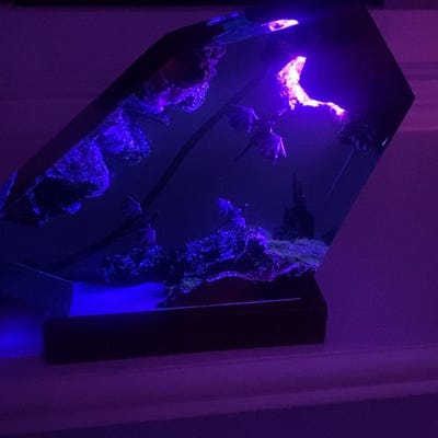 Octopus and Diver Resin Night Lights, Turtles Resin Lamp, Home Decor ...