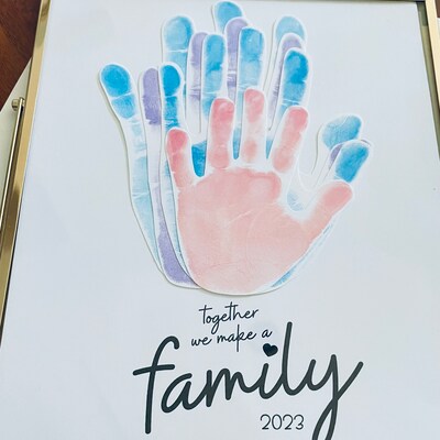 My First Day of School Handprint Art Poem Digital Print Preschool Craft ...