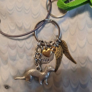 German Shorthaired Pointer Memorial Keychain GSP Key Chain | Etsy