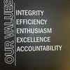 Customizable Company Values Large Wall Decal - Our Values Select 5 ...