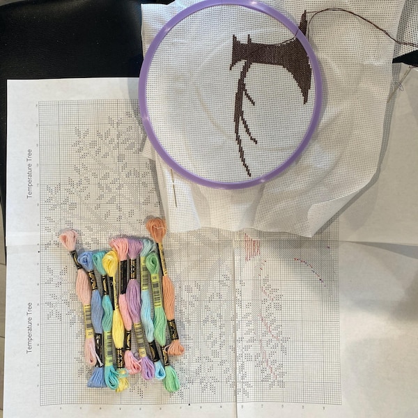 Temperature Tree Cross Stitch Pattern PDF - INSTANT DOWNLOAD - Etsy