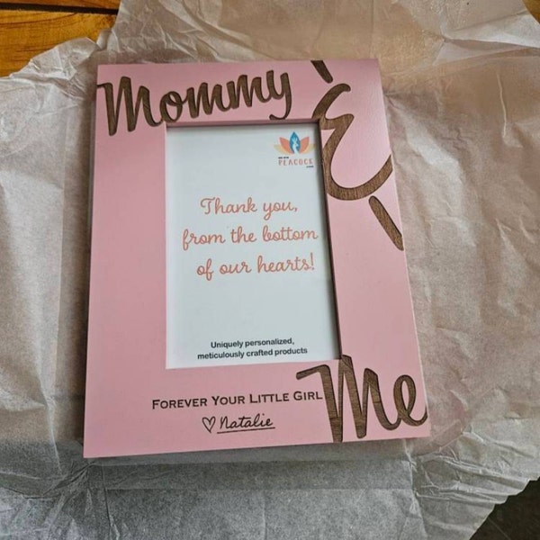 New Mom Personalized Picture Frame, First Mothers Day, New Mommy Gift ...
