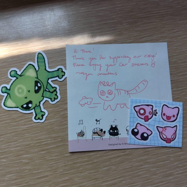 Alien Kasane Teto Sticker Chibi Gnarp Gnarp Ver. - Etsy