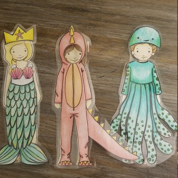Paper Doll Printable | COSTUME BUNDLE | Craft Kit | Birthday Party ...