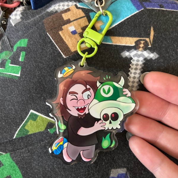 Vinesauce Joel Vargskelethor With Cute Logo Keychain - Etsy