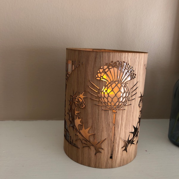 Thistle Art Lantern and Outlander Gift Candle Centerpiece and Holder as ...