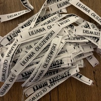 100 X Printed Iron-on Labels. Name Labels Perfect for School - Etsy