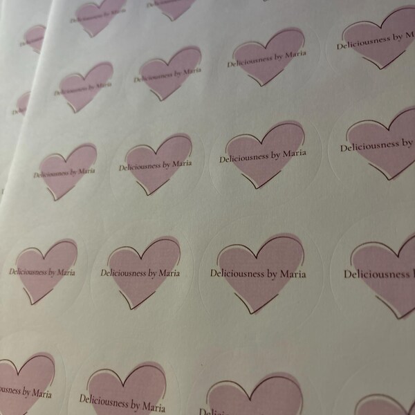 Circular 45mm Stickers, A4 Sheets, Matte Finish, Logo Stickers ...