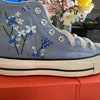 Converse Custom Floral Embroidery / Converse Custom Name / Gift for ...