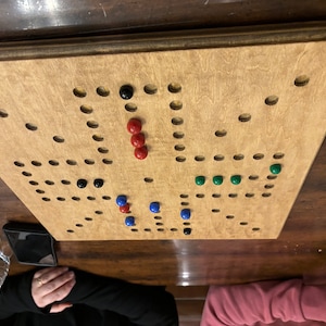 HANDMADE Real Wood WAHOO BOARD With Marbles & Dice 4 Player - Etsy