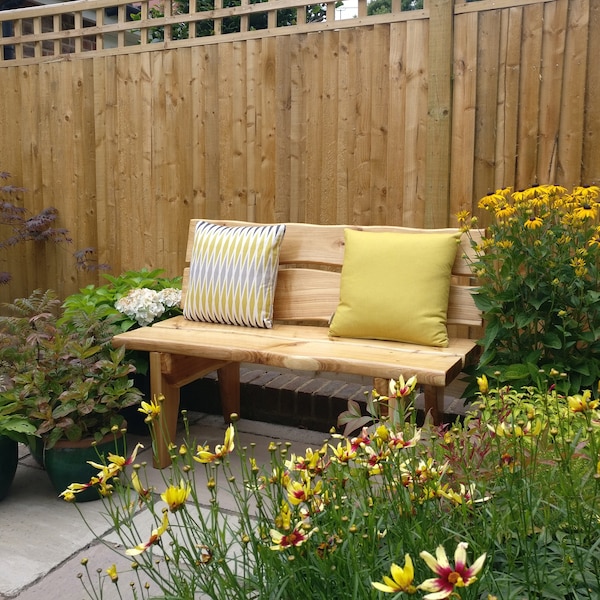 Rustic Garden Bench - Etsy