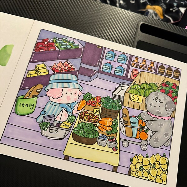 Coloring Book Vol.2 | Heavy Weight Cardstock - Etsy