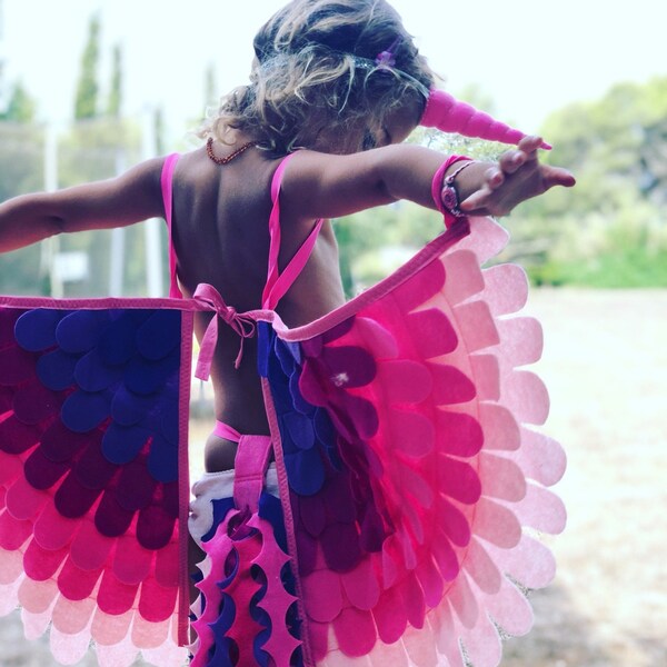 America Kestrel Costume Set / Mask and Flappable Wings / Fully Handmade ...