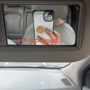 Car Mirror Decal You Look Good Car Mirror Sticker Rear View - Etsy