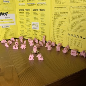 Monster Tokens Starter Pack woodencolour Dungeons and Dragons Tokens ...