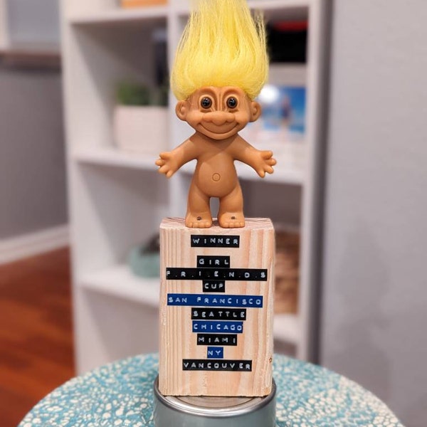 Geller Cup Troll Trophy - Friends TV Show Trivia, Thanksgiving - Etsy