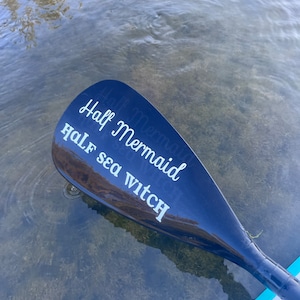 Half Mermaid Half Sea Witch Paddle Decal Window Decal Kayak Sticker SUP ...