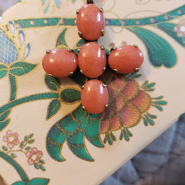 Small Jane Austen Cross, Jane Austen Cross Pendant, Coral Cross ...
