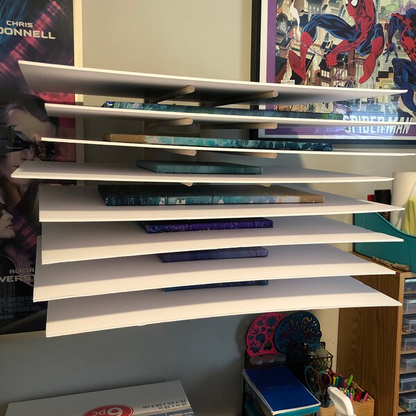 Art Storage Rack Wooden Dowel for Framed Art, Picture Frame, Canvas ...