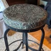 Handmade Genuine Leather Round Bar Stool / Counter Stool Replacement ...