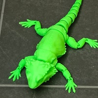 Bearded Dragon Digital .STL File for 3d Printing, Articulated Fidget ...
