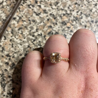 Real 14K Solid Rose Gold Natural 1.50 Carat Morganite Real - Etsy