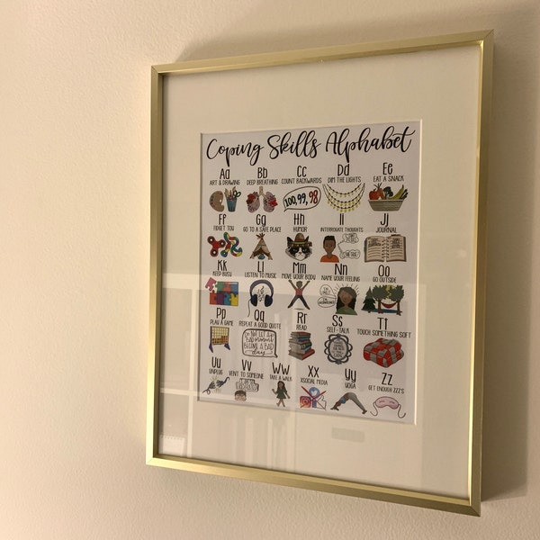 Coping Skills Alphabet Poster| Coping Skills for Kids| Elementary ...