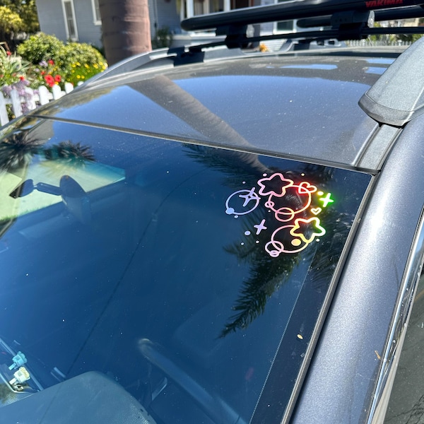 Sparkle Stars Y2K Sticker | Cute Vinyl Decal Sticker | Car Bumper ...