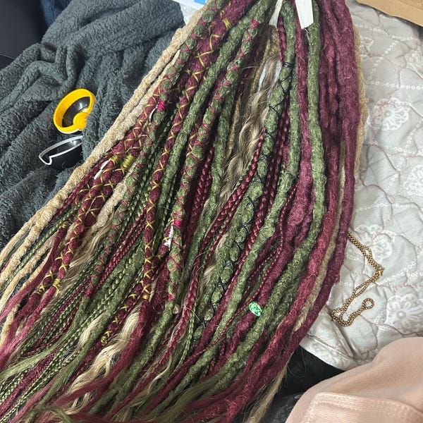 Black Braids, Black Dreads, Double Ended Dreadlocks, Viking Dreads ...