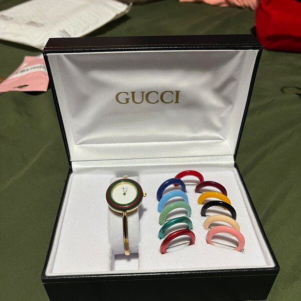 Vintage Gucci Multi Bezel Swiss Watch With Cert. of Authenticity - Etsy