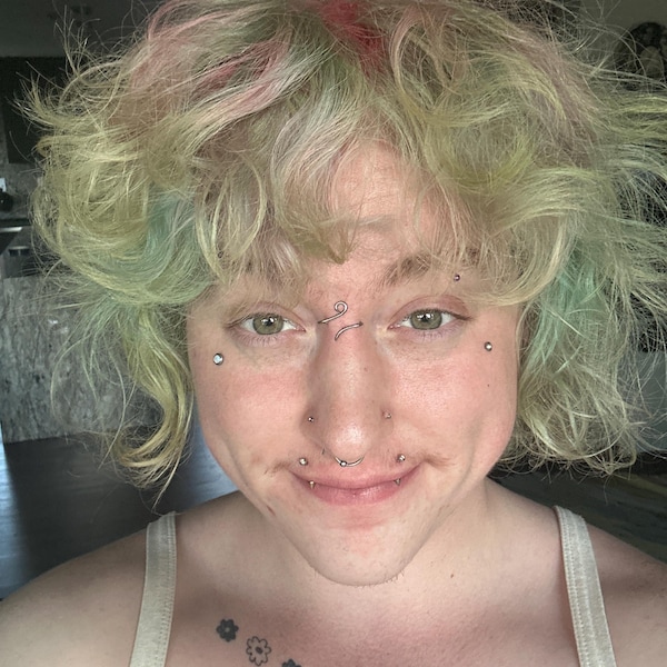 Hypoallergenic Niobium Spiral Bridge Piercing/body Jewelry - Etsy