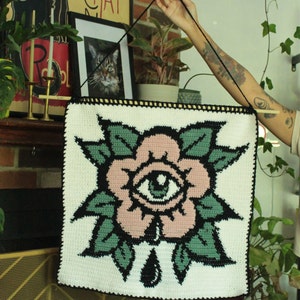 Color Sad Flower Tapestry Crochet Pattern / Wall Hanging / Instant ...