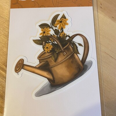 Wishing Well Sticker Overgrown Vinyl, Clear, Matte Cottagecore English ...