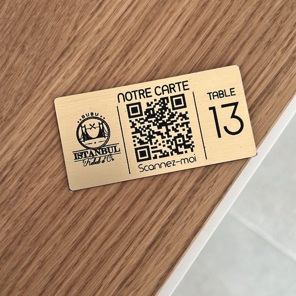 Personalized QR Code Plaque – Contactless Menu for Restaurants, Hotels ...