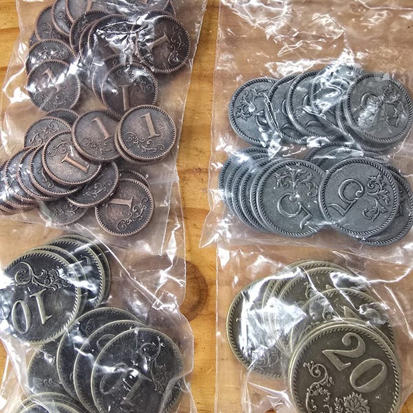Small Antique Gold Metal Coins, 20mm, for Pirate Chest or Board Game - Etsy