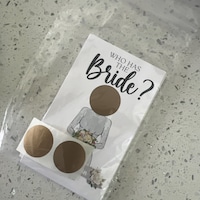 Personalized Bridal Shower Scratch off Game - Who Has the Bride and Who ...