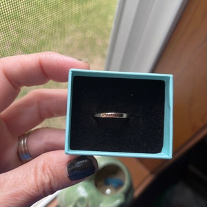 14k GOLD Custom Stacking Rings, Stackable Name Ring, Dainty Name Ring ...