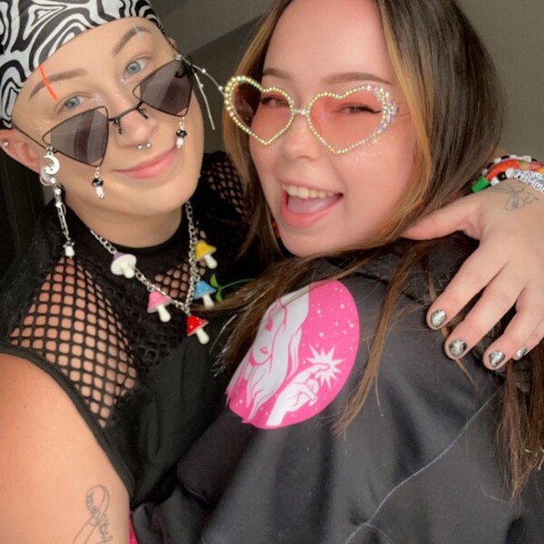 Skirt Only-iridescent Purple/pink Black Sequin & Feather Festival ...