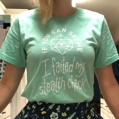 Dungeons and Dragons Stealth Check Shirt, Dnd Rogue Shirt, Gifts for ...