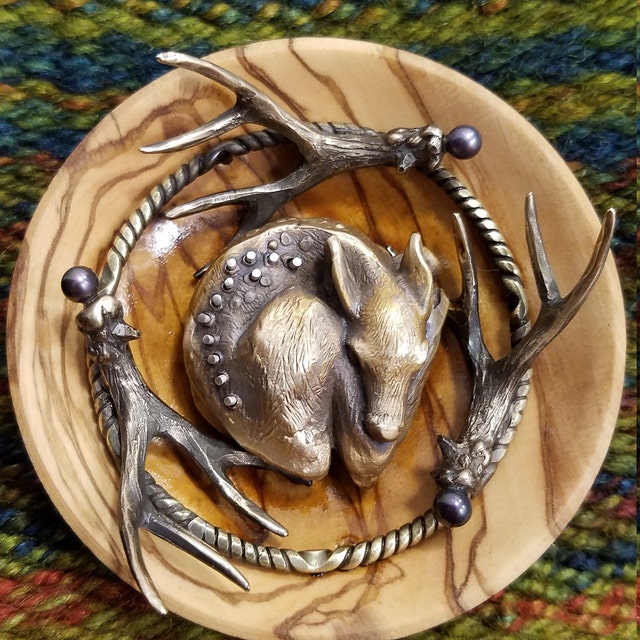 Animal totem shrines and assemblages copper by BrookeStoneArt