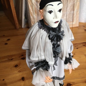 Marionette Mime Marioneta Puppet Ooak Artdoll Títere - Etsy