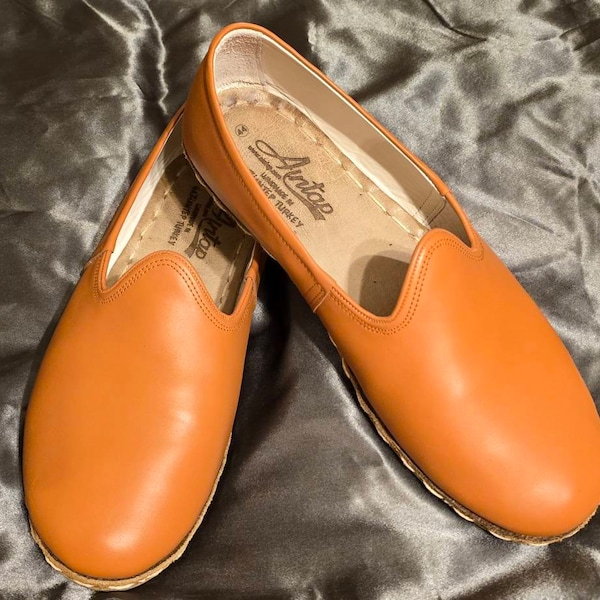 Women Mule PINK SMOOTH Leather Handmade Yemeni Slippers, Natural ...