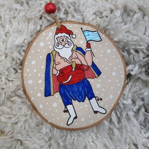 Set of 14 Greek Santa Christmas Greeting Card, Καλά Χριστούγεννα ...