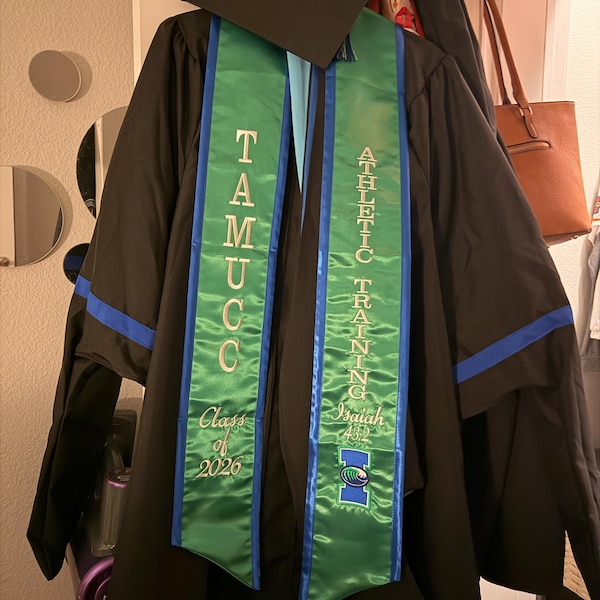 TAMUCC 2026 Custom Embroidered Stole - Etsy
