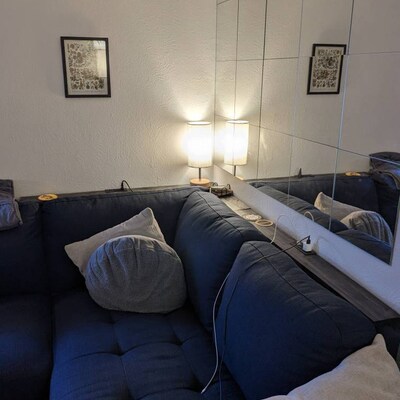 Hidden Sofa Table or Tray With Outlet - Etsy