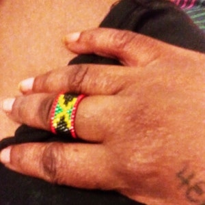 Polka Dot Transgender Pride Ring Casual Peyote Ring Trans | Etsy