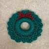 Christmas Wreath Crochet Coaster Pattern - Etsy