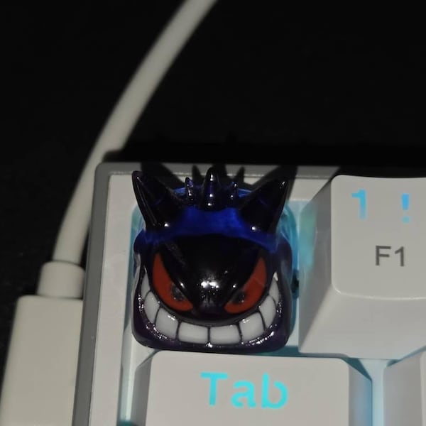 Gengar Resin Keycap,pokemon Keycap,custom Pokemon Keycaps Artisan,anime ...