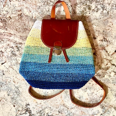 EASY Crochet Backpack Pattern, PDF Crochet Backpack Tutorial, Crochet ...